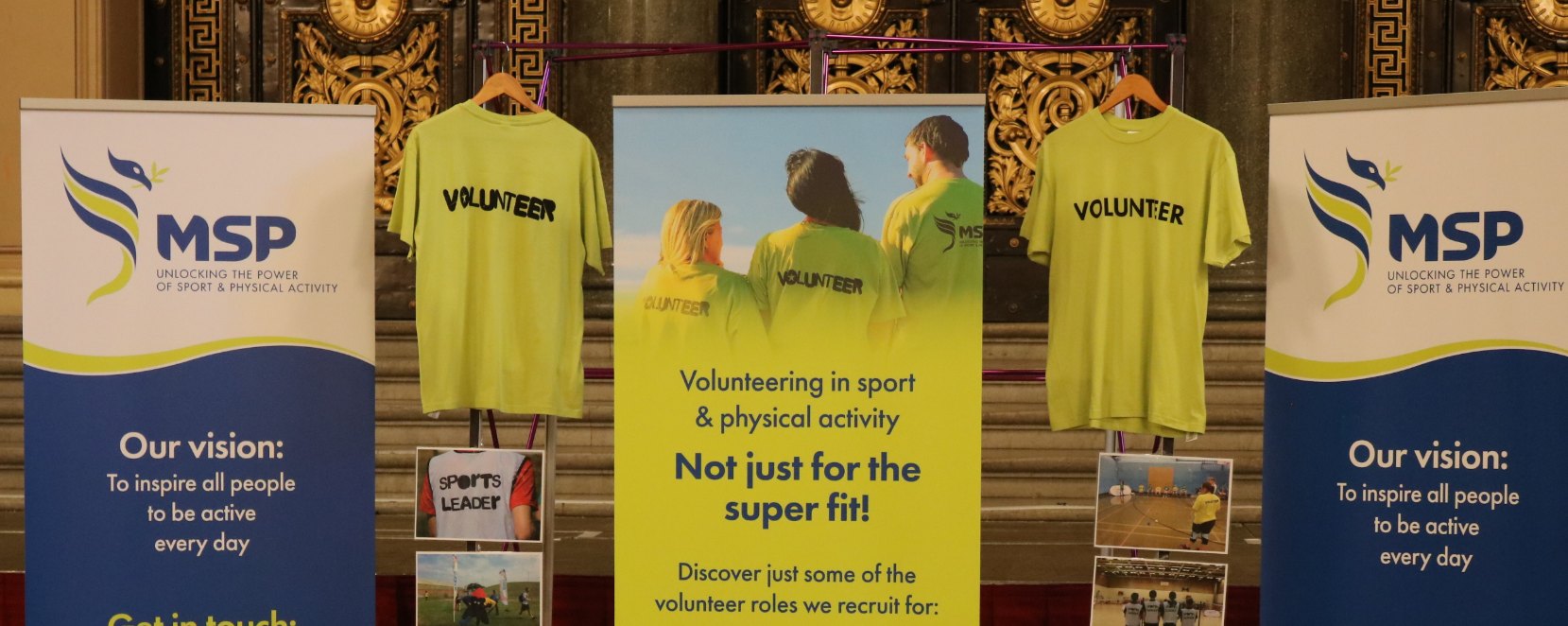 MSP | Volunteer fair stand slim image - MSP